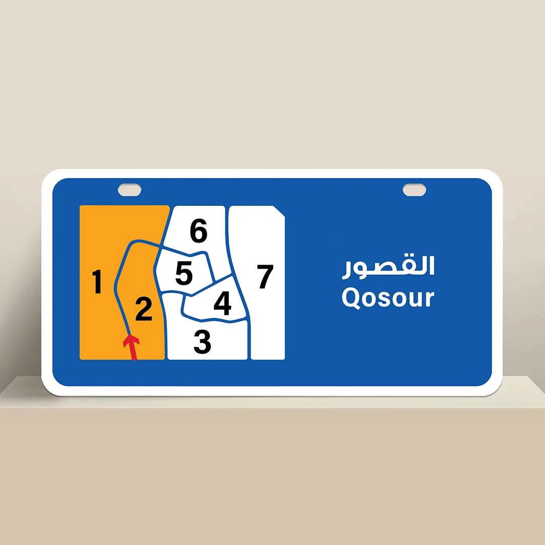Qosour Area Blocks Guide Plate